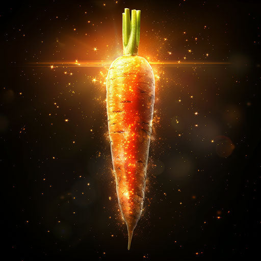 Carrot clipart in photo realistic style with a flat random background ...