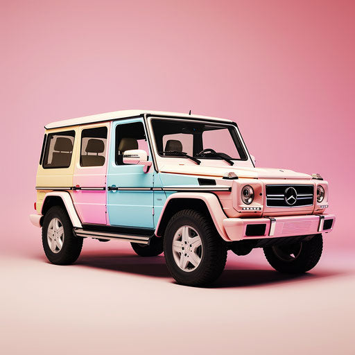 Classic off-road vehicle in pastel colors – IMAGELLA