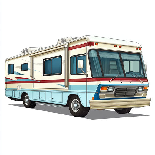 Realistic clipart of an RV, high resolution, isolated – IMAGELLA