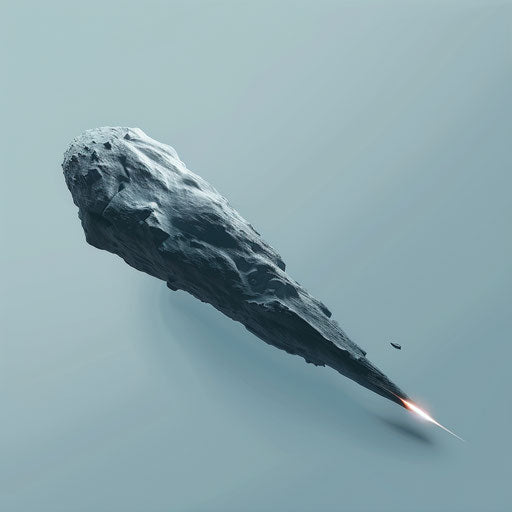 Realistic comet clipart on flat, serene aqua background – IMAGELLA