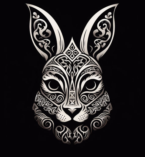 A celtic rabbit in an open celtic pattern – IMAGELLA