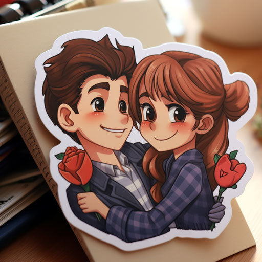 Captivating love between boyfriend and girlfriend - stickers – IMAGELLA