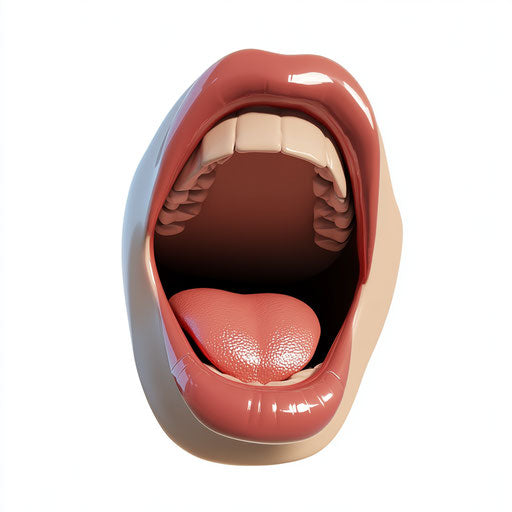 3D voice in photorealistic style on flat white background, isolated ...