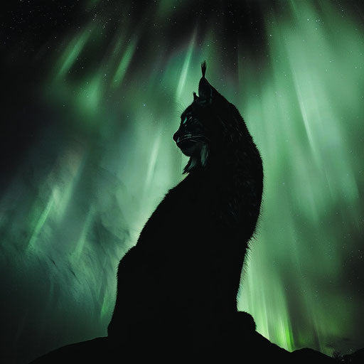 Mystical lynx against luminous northern lights – IMAGELLA