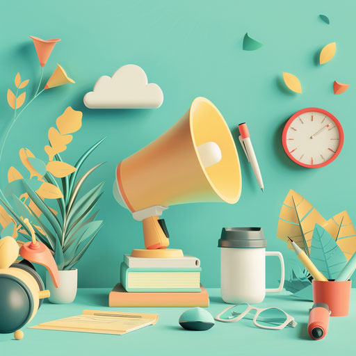 Marketing clipart in photo realistic style with a flat random ...