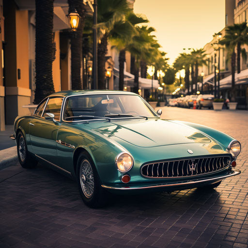 Classic seafoam green Maserati Ghibli – IMAGELLA