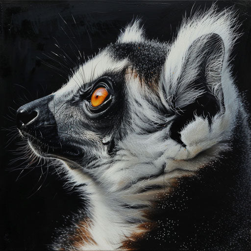 Lemur portrait with detailed fur textures – IMAGELLA