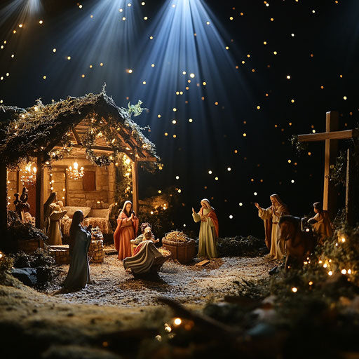 Animated manger scene with light and soft music – IMAGELLA