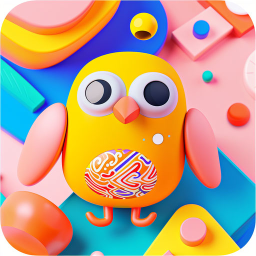 Playful app logo with whimsical elements and bright colors – IMAGELLA