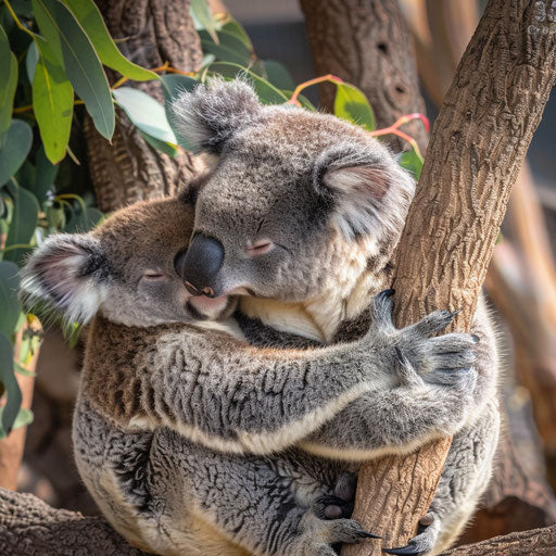 Two koalas sharing a tender moment – IMAGELLA