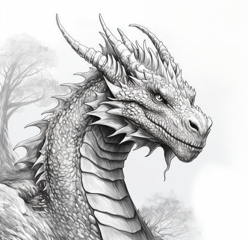 How to create a dragon drawing in free coloring pages – IMAGELLA