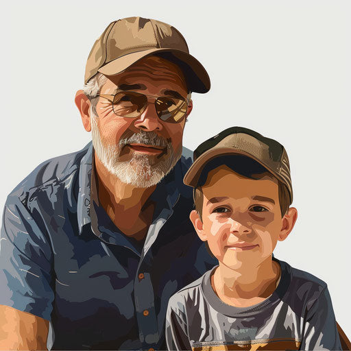 Realistic dad clipart with flat white background – IMAGELLA