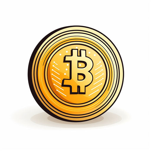 Minimalist coin in the style of, on white background – IMAGELLA