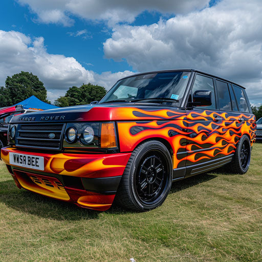 1995 Range Rover converted into hotrod with flames – IMAGELLA