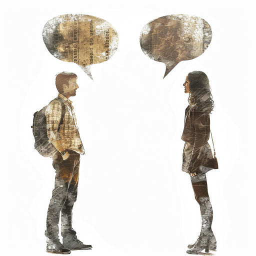 Realistic talking clipart on flat white background, enhanced with ...