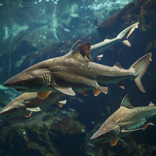 Shark pod swimming harmony social behavior – IMAGELLA