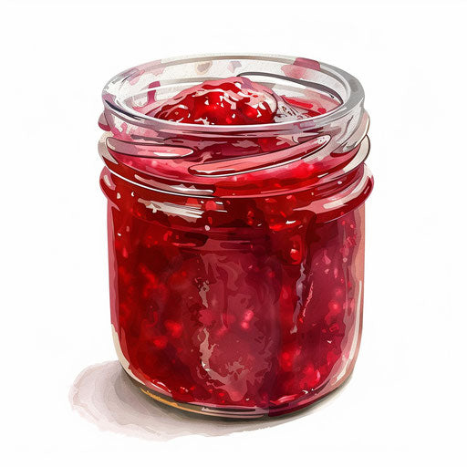 Realistic jam illustration on flat white background – IMAGELLA