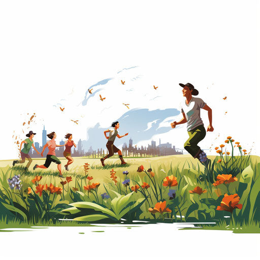 Field day clipart in Chiaroscuro Art style on white background – IMAGELLA