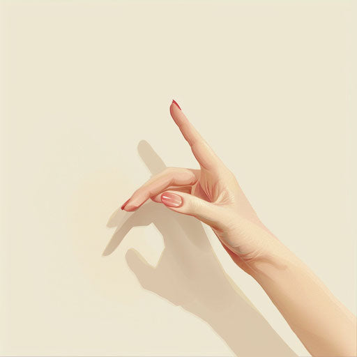 Elegant simplicity in muted tones, realistic finger drawing – IMAGELLA