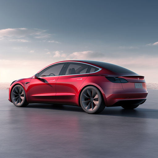 Side view of the Tesla Model 3 – IMAGELLA