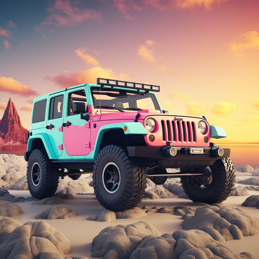Classic Jeep Wrangler Pastel Colors – IMAGELLA