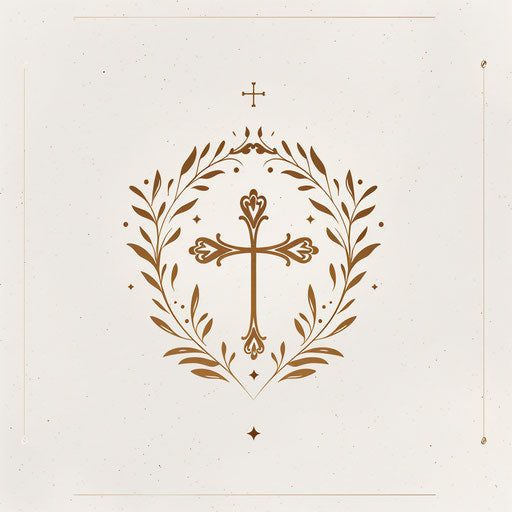 Elegant church logo with cursive fonts and delicate details – IMAGELLA