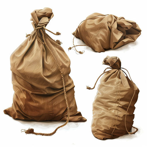 Sack clipart in a photo realistic style on white background – IMAGELLA