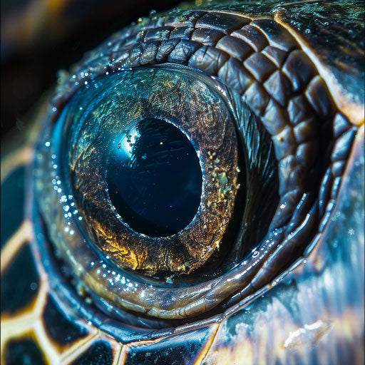 Olive ridley sea turtle eye, beauty of marine life – IMAGELLA