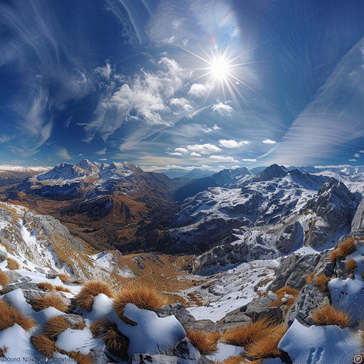 Snow-capped peaks of Durmitor under brilliant blue sky – IMAGELLA