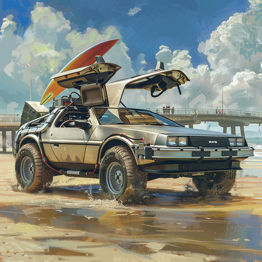 Beach buggy based on the 1981 DeLorean DMC-12 – IMAGELLA