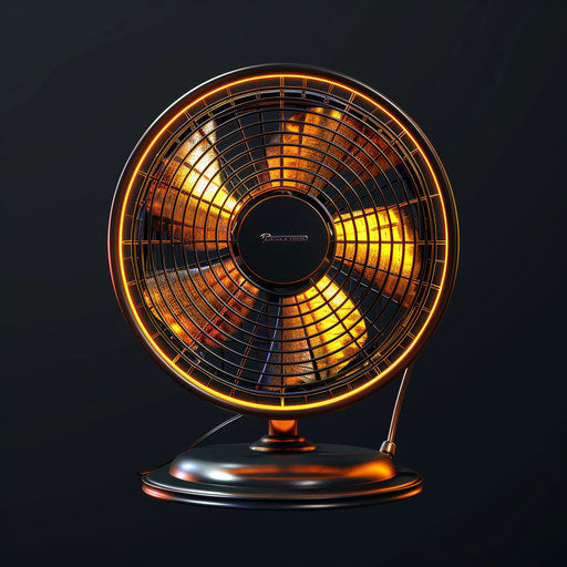 Electric fan clipart with flat random background – IMAGELLA