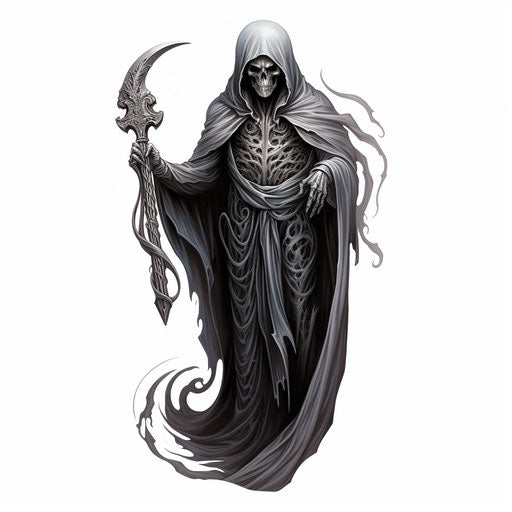 The grim reaper in dark gray by Lisa Parker – IMAGELLA