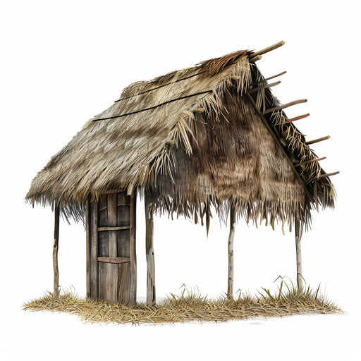 Realistic hut clipart on white background – IMAGELLA