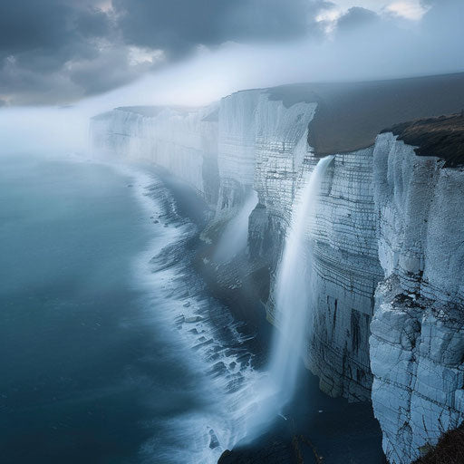 White Cliffs of Dover with mist rising from the sea – IMAGELLA