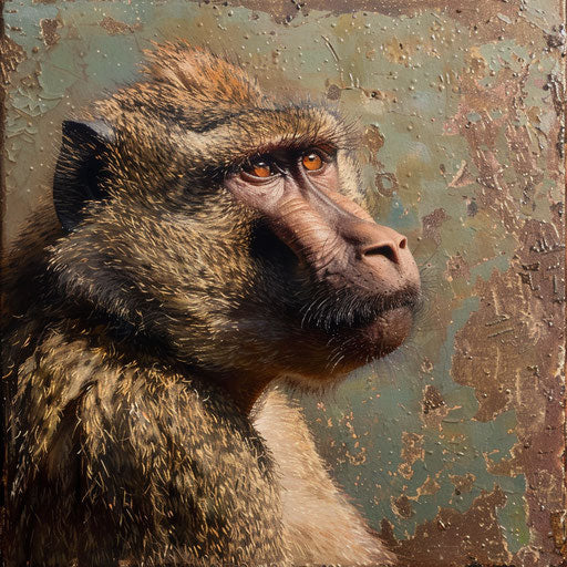 Baboon with detailed textures and natural light – IMAGELLA