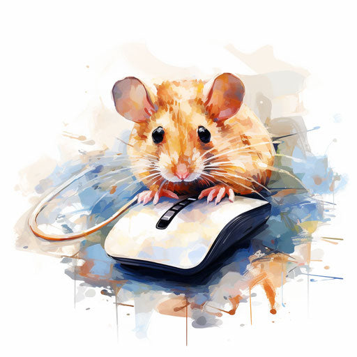 Computer mouse in the style of oil painting – IMAGELLA