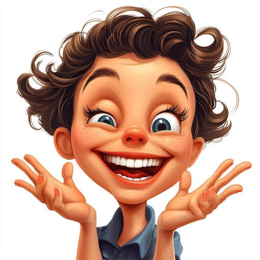 Humorous caricature of a caricature clipart with human characteristics ...