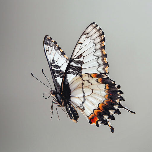 Butterfly mid-flight, inspired by Tim Flach – IMAGELLA