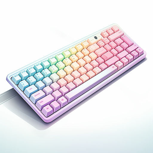 Keyboard clipart in Pastel Colors Art style on white background – IMAGELLA