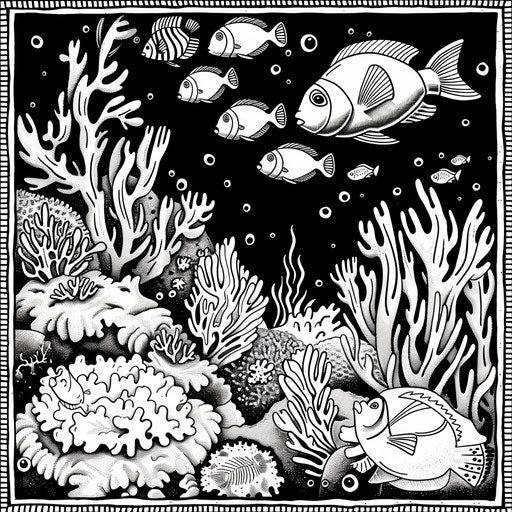 Satirical political cartoon with coral reefs in the style of Andy ...