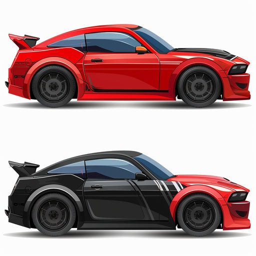 Realistic car clipart on flat white background – IMAGELLA