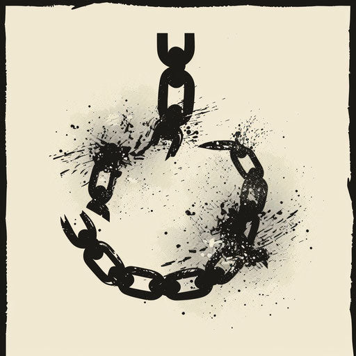Symbol of freedom and liberation with broken chain – IMAGELLA