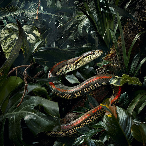 Dramatic snake in dense jungle – IMAGELLA