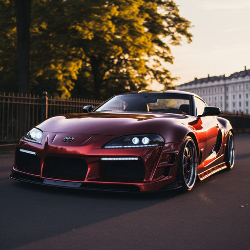 Classic convertible Toyota Supra with top down – IMAGELLA