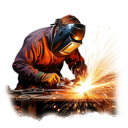 Welding drawing in the style of Chiaroscuro Art on white background ...