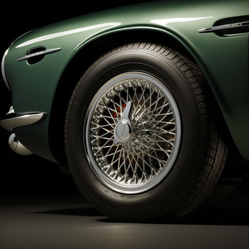 Classic wire-spoke wheels Aston Martin DB5 – IMAGELLA