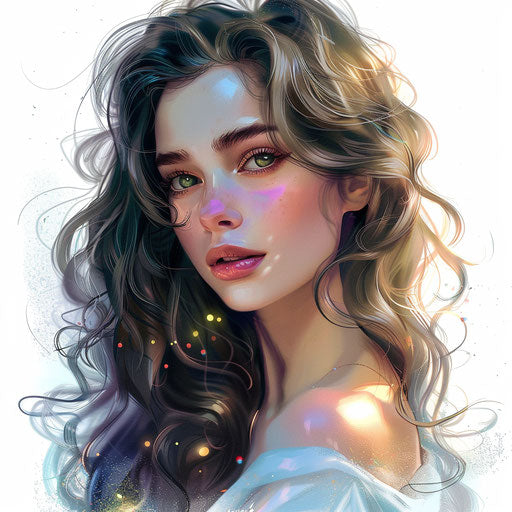 Customer illustration with flat random background and soft edges – IMAGELLA