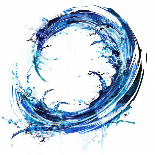 Digital water ripple effect on white background – IMAGELLA