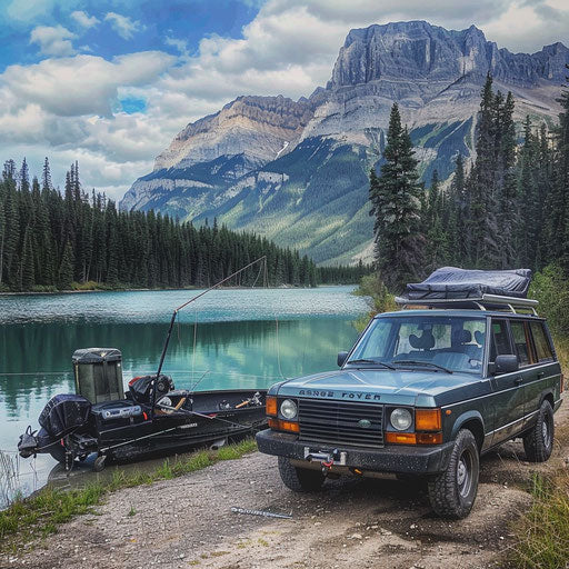 Extreme fishing adventure by a remote lake with 1993 Range Rover – IMAGELLA