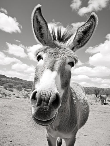 Donkey turning head, animated gifs style, comic art. – IMAGELLA